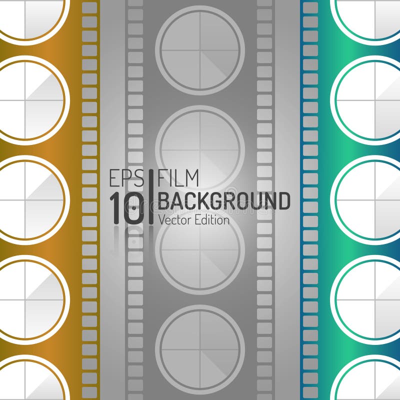 Creative Cinema Background Design. Vector Elements. Minimal Film ...