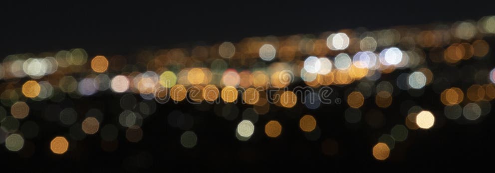 Creative Cinematography Effect of Neighbourhood Lights Stock Photo ...