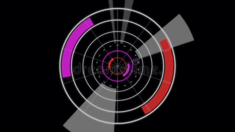 Creative Circle Abstract Footage Design Template.Rotation Computer ...