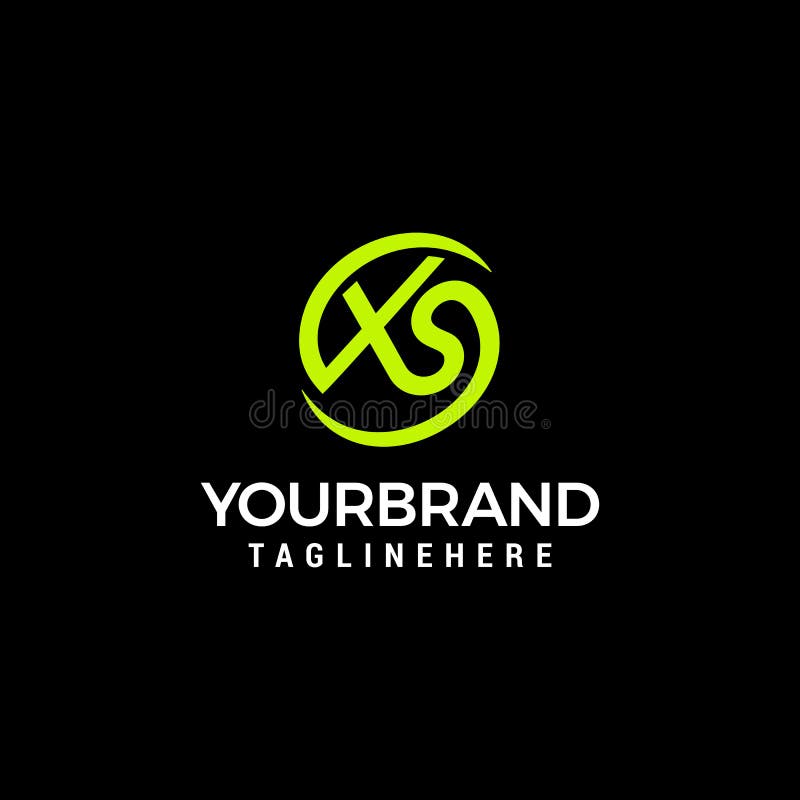 Creative Circle Letter XS Logo Design Abstract Modern Vector ...