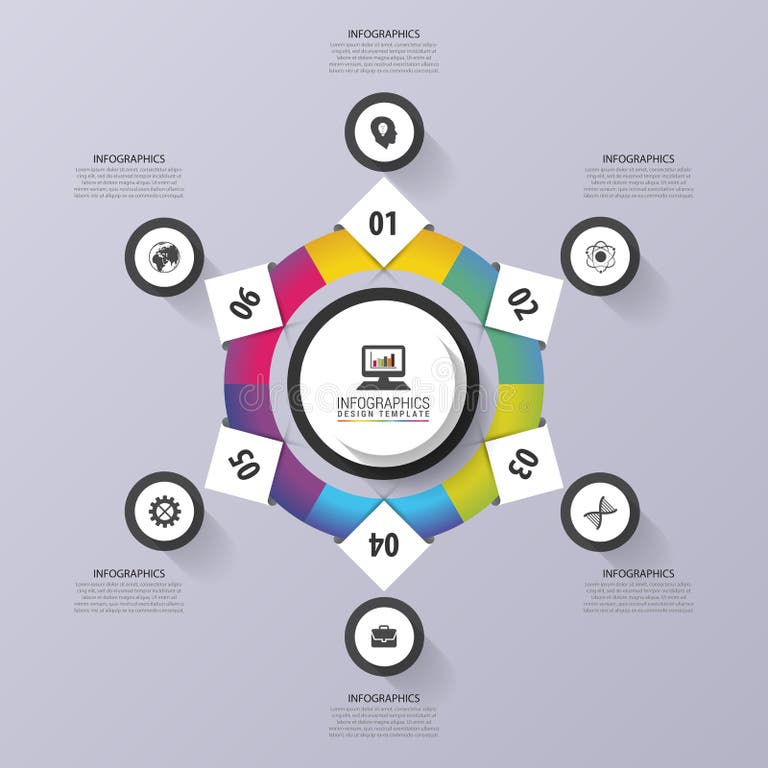 Creative Circle. Modern Design Template. Infographic Concept Stock ...