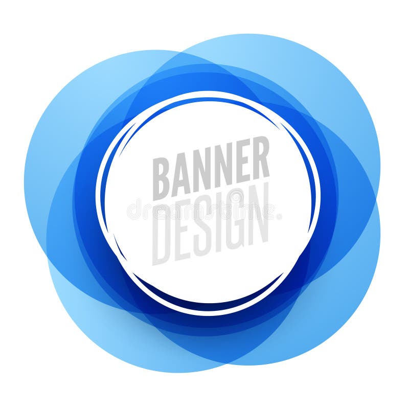 Creative Circle Round Banner with Place for Text. Frame Template Stock ...