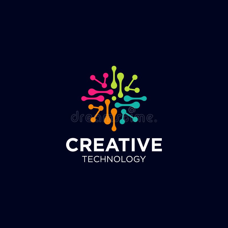 Creative Circle Tech Logo Template, Advanced Analysis Data Base Logo ...
