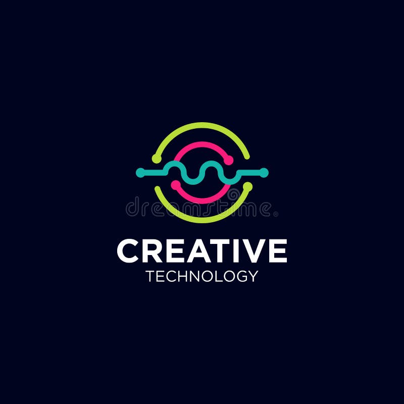 Creative Circle Tech Logo Template, Advanced Analysis Data Base Logo ...