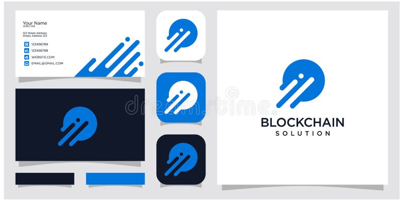 Blockchain Logo Template Stock Illustrations – 3,704 Blockchain Logo ...