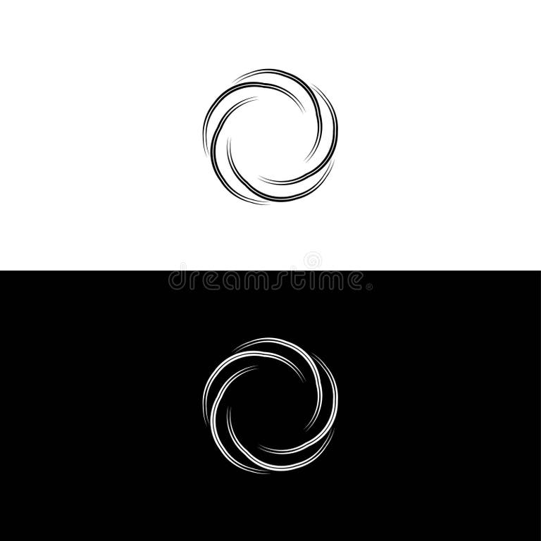 Creative Circle Unique Logo Silhouette . Circle Icon Logo Illustration ...