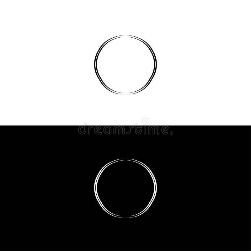 Creative Circle Unique Logo Silhouette . Circle Icon Logo Illustration ...