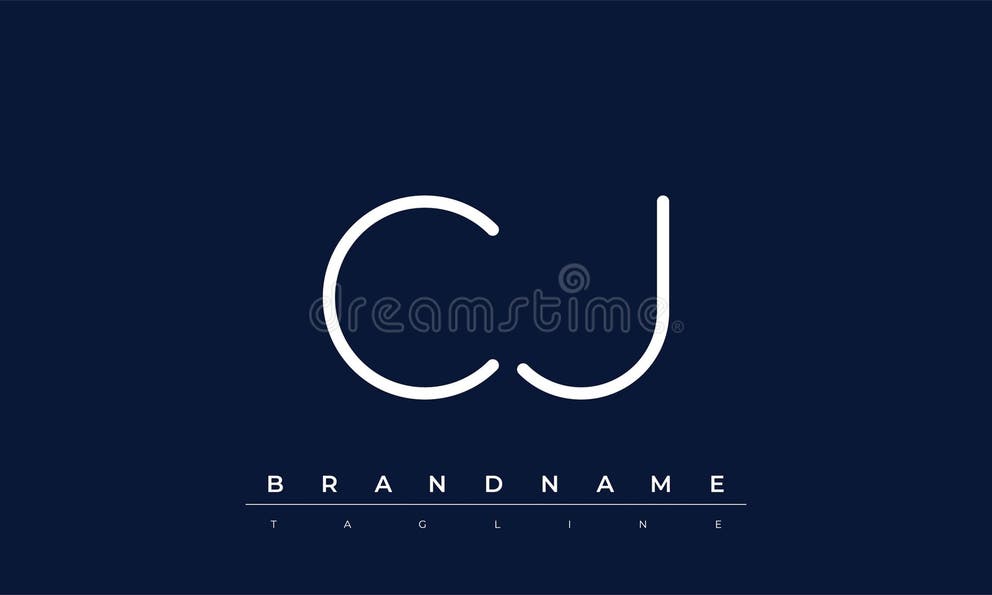 Creative CJ Letter Initial Logo Vector Image Stock Vector ...