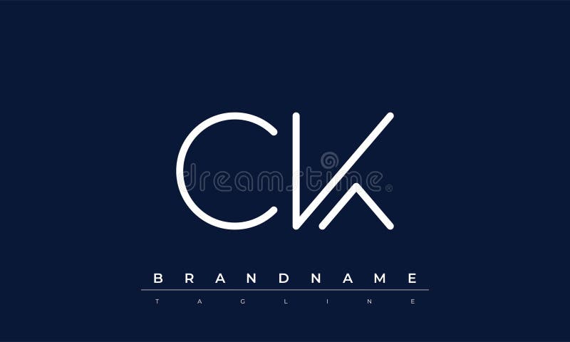 Creative CK Letter Initial Logo Vector Image Stock Vector ...
