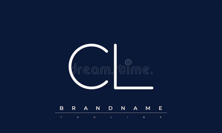 Creative CL Letter Initial Logo Vector Image Stock Vector ...