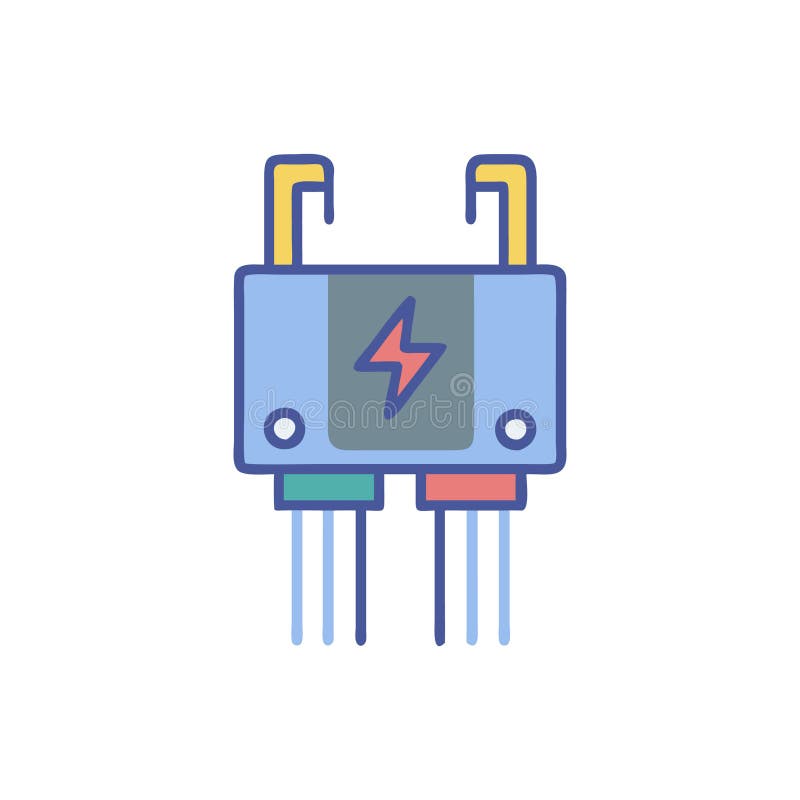 Creative Clamping Voltage Regulator Design Icon Stock Illustration ...