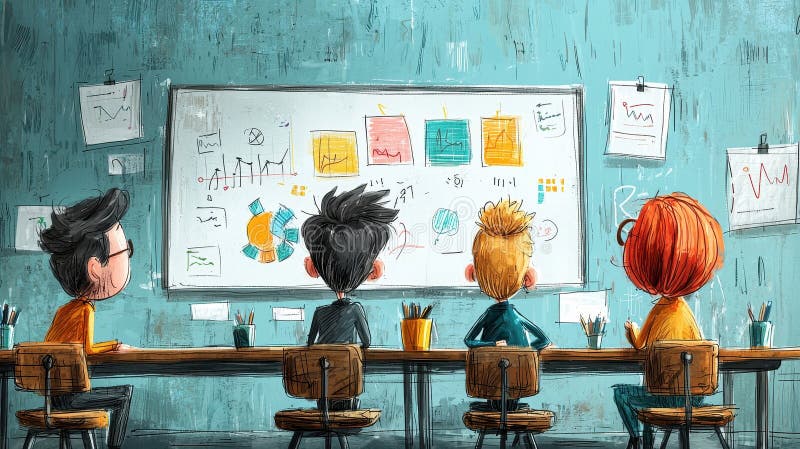 Creative Classroom Collaboration an Educational Brainstorming Experience Stock Photo - Image of ...