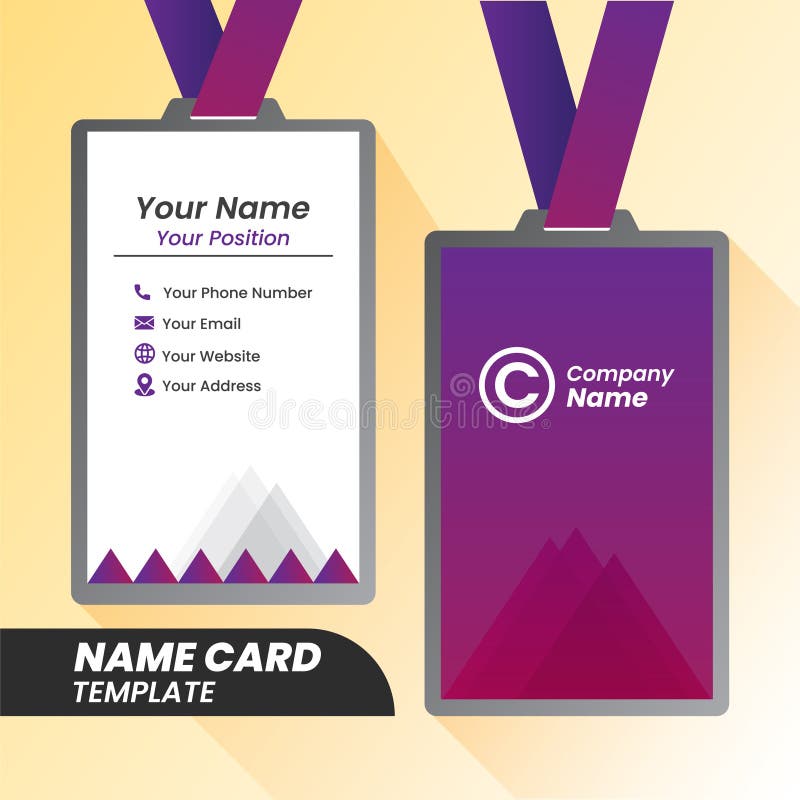 Creative and Clean Corporate Name Card Template. Stationery Design ...
