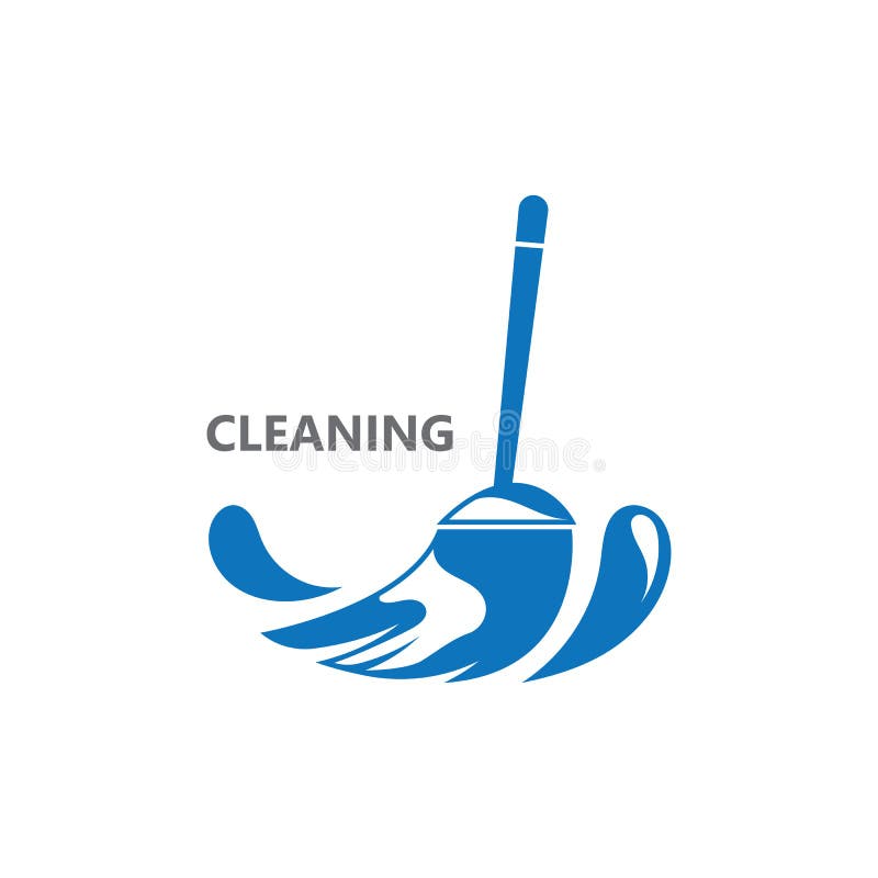 Creative Cleaning Concept Logo Design Template Vector Illustration ...