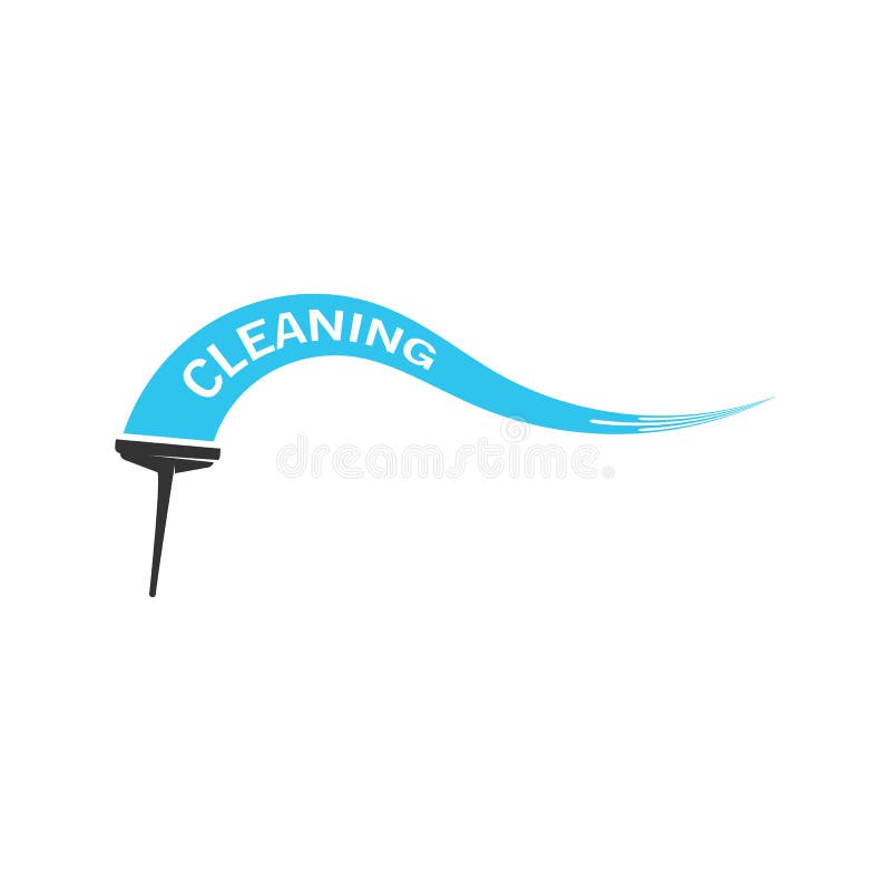 Creative Cleaning Concept Logo Design Template Vector Illustration ...