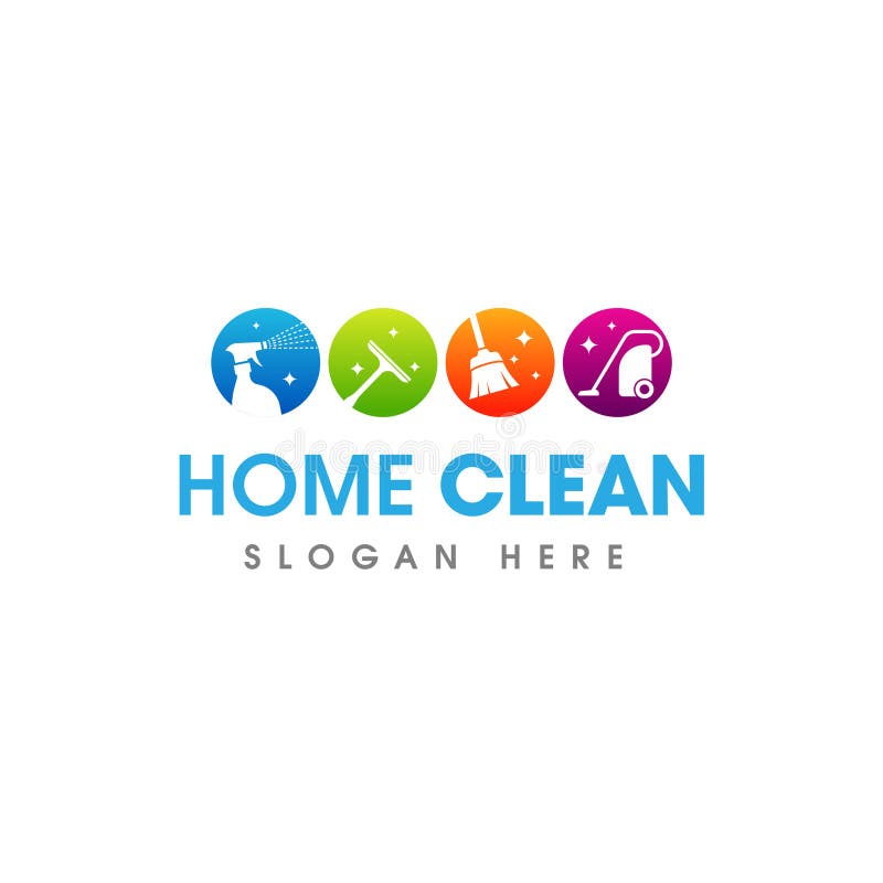 Creative Cleaning Service Business Logo Symbol Icon Design Template ...
