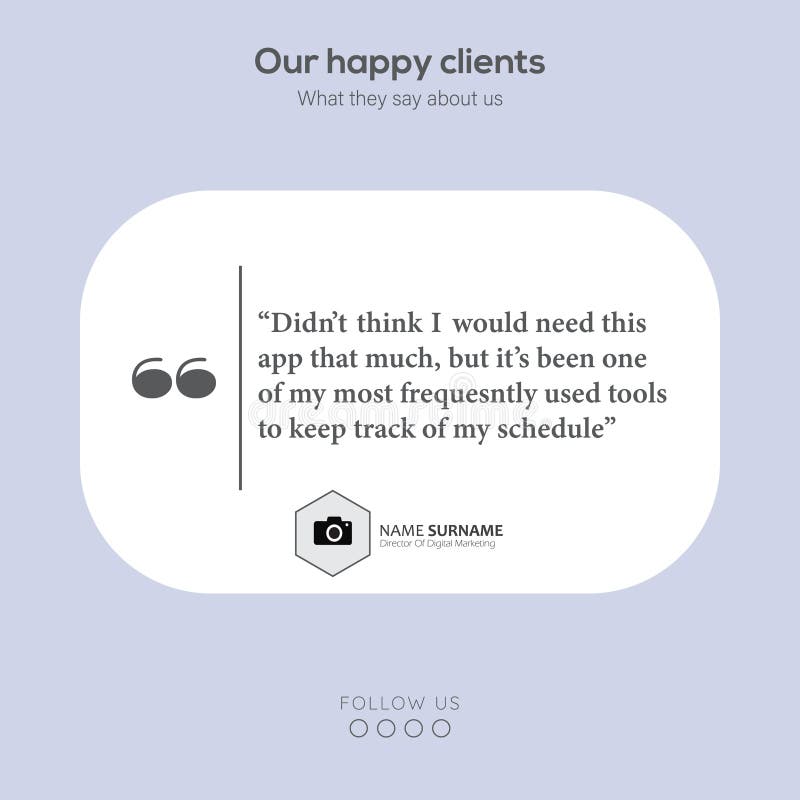 Creative Client Testimonial Social Media Post Design. Customer Feedback ...