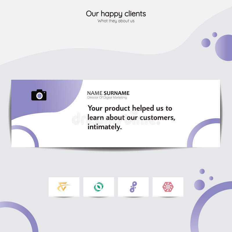 Creative Client Testimonial Social Media Post Design. Customer Feedback ...