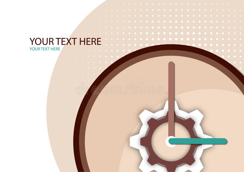 Creative Clock with Arrows for Your Design. Working Time Symbol Stock ...