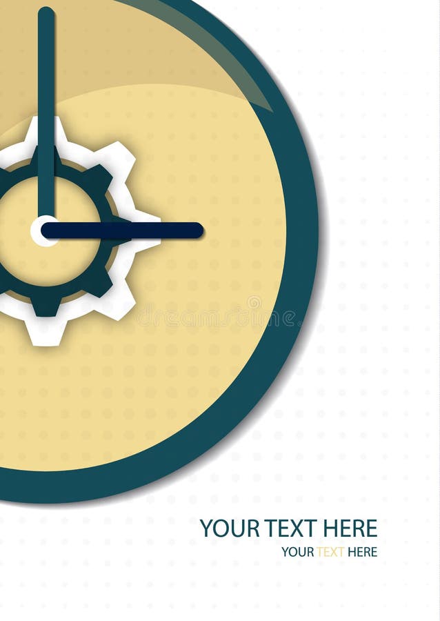 Creative Clock with Arrows for Your Design. Working Time Symbol Stock ...