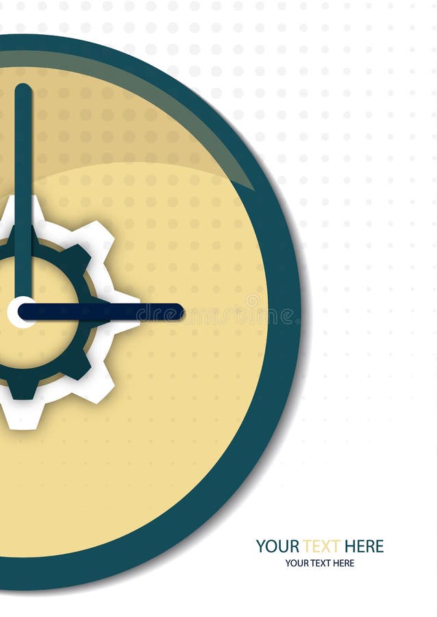 Creative Clock with Arrows for Your Design. Working Time Symbol Stock ...