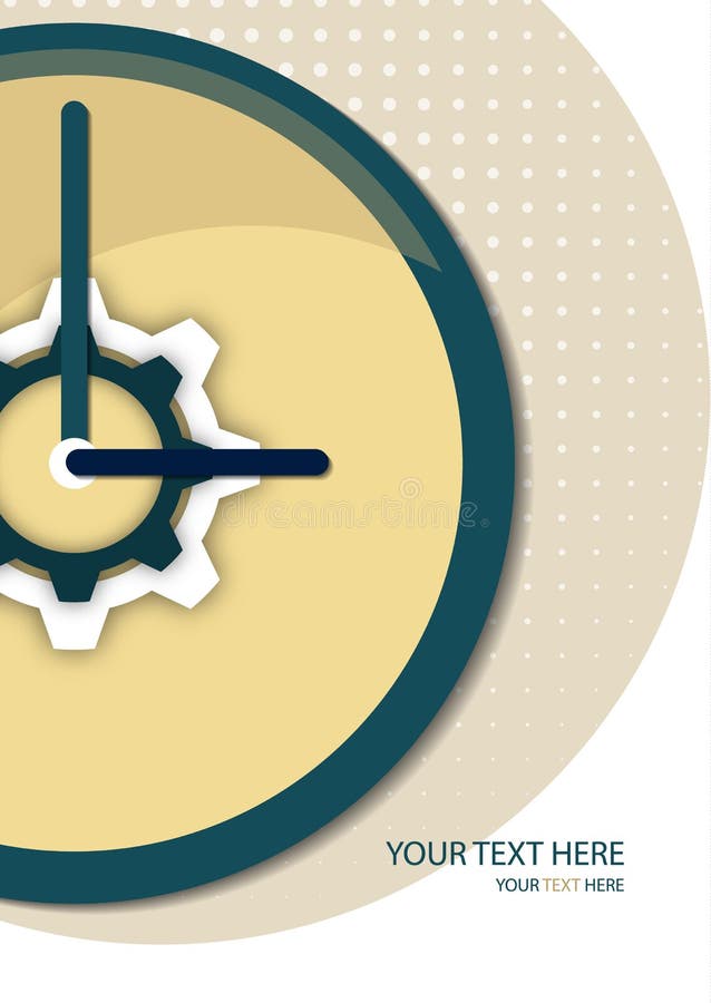 Creative Clock with Arrows for Your Design. Working Time Symbol Stock ...