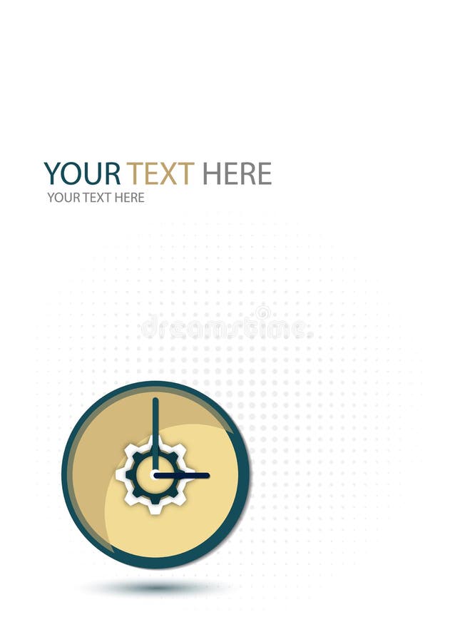 Creative Clock with Arrows for Your Design. Working Time Symbol Stock ...