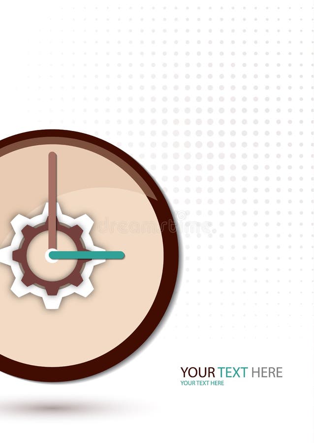 Creative Clock with Arrows for Your Design. Working Time Symbol Stock ...