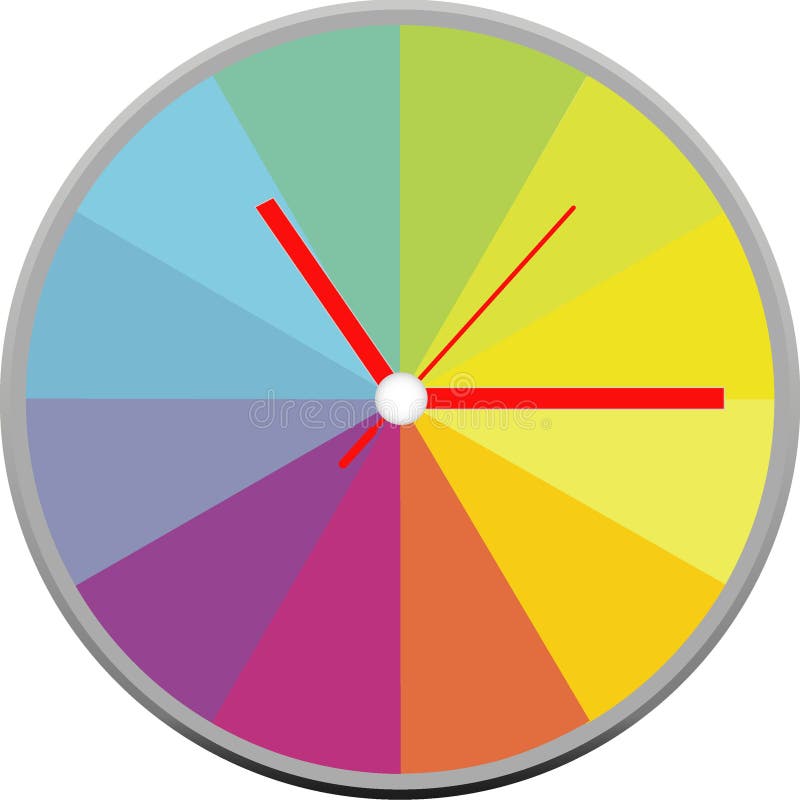 Creative Clock Face Design. Stock Vector - Illustration of hour, month ...