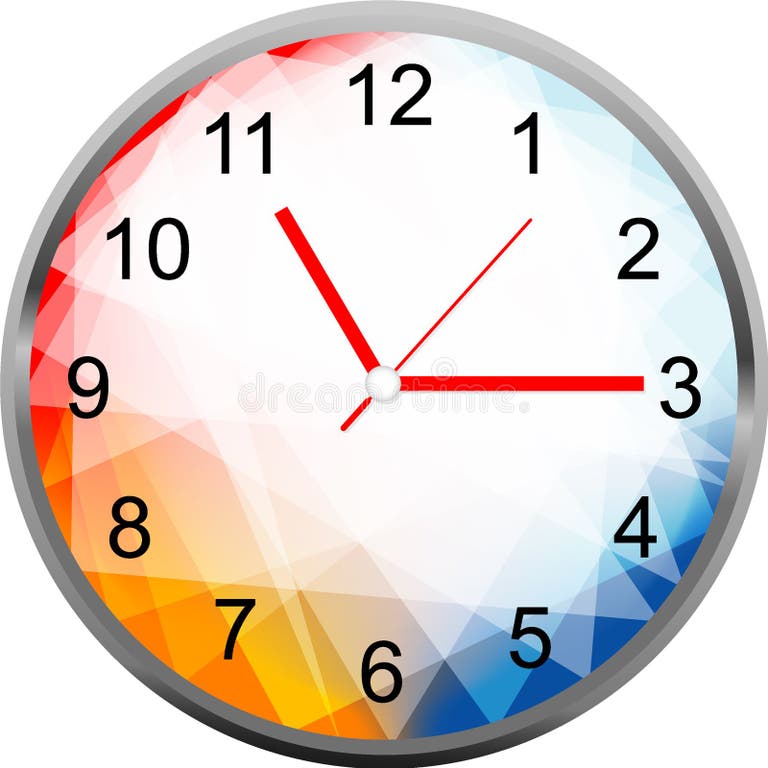Creative Clock Face Design. Stock Vector - Illustration of face ...
