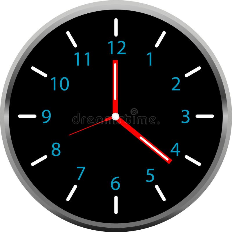 Creative Clock Face Design. Stock Vector - Illustration of month ...