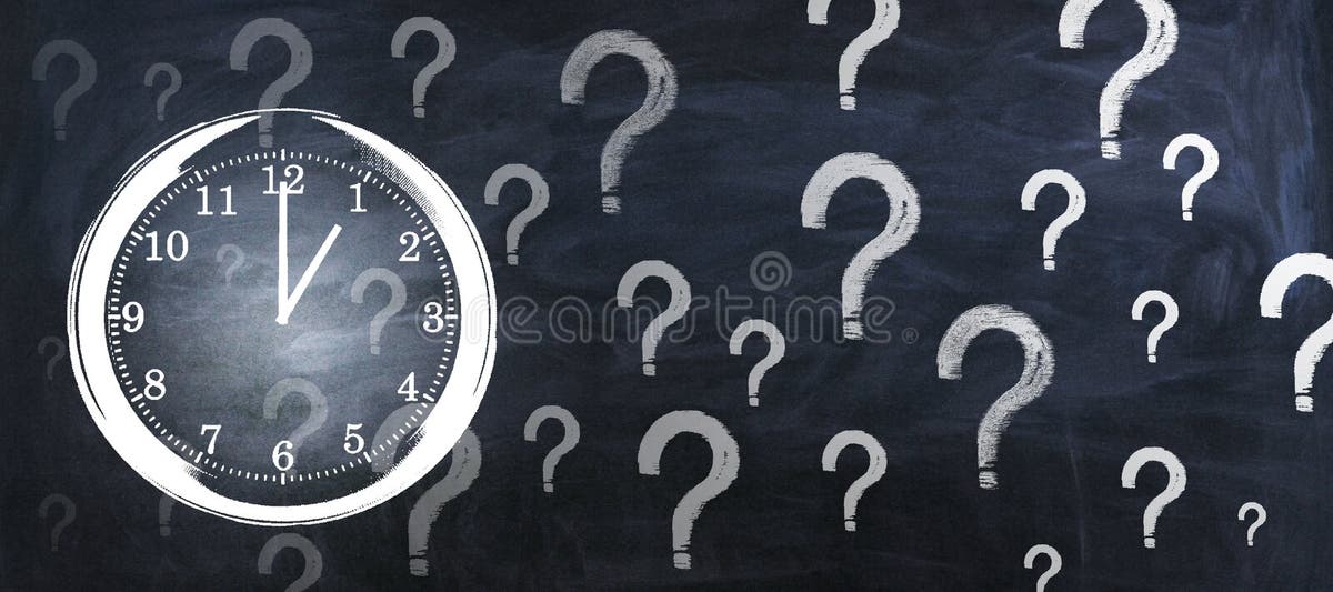Clock Question Marks Stock Illustrations – 217 Clock Question Marks ...