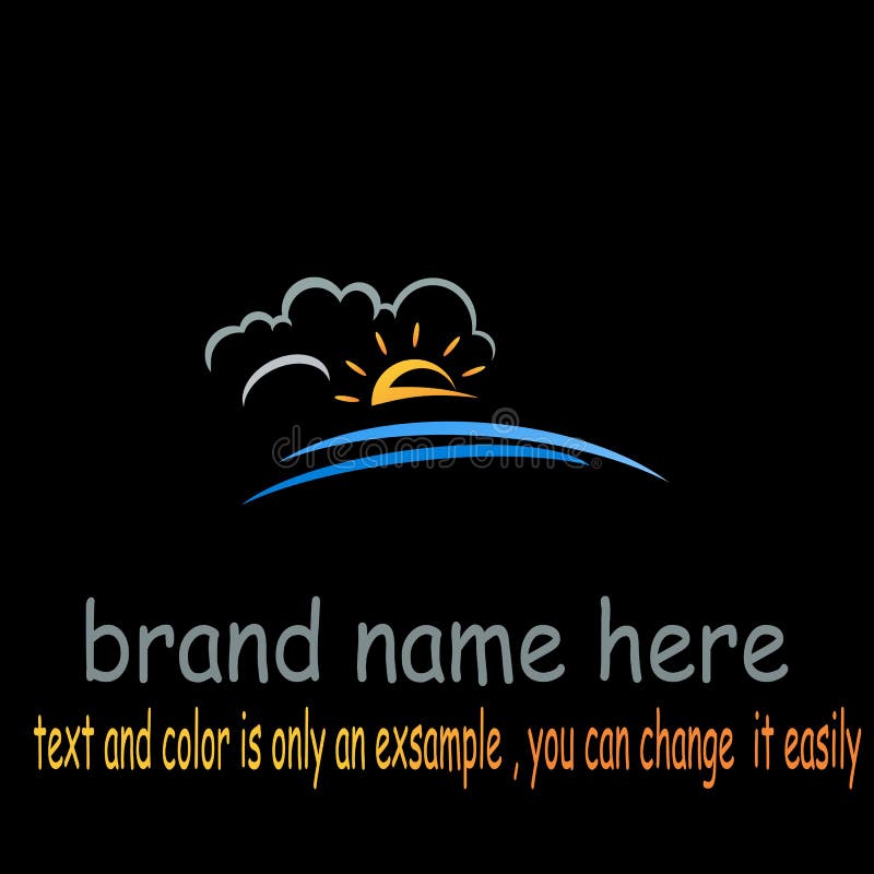 Creative Cloud Sun Logo Vector Stock Vector - Illustration of shape ...