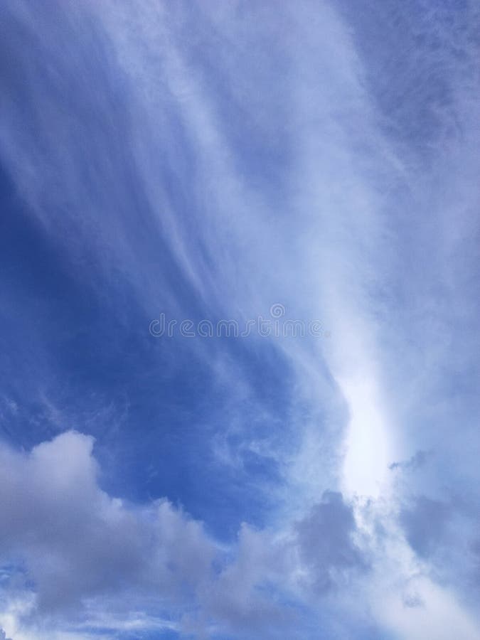 Creative Clouds Float in the Peaceful Evening Sky Stock Image - Image ...