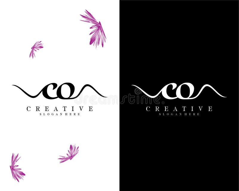 Creative Co, Oc Letter Logo Design Vector Stock Illustration ...