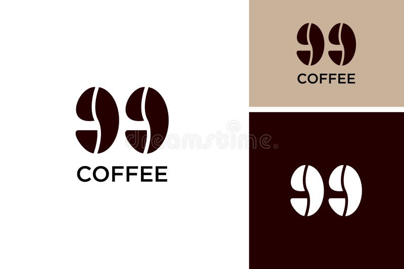 Creative Coffee Logo Featuring Abstract Number 99 in the Form of Coffee ...