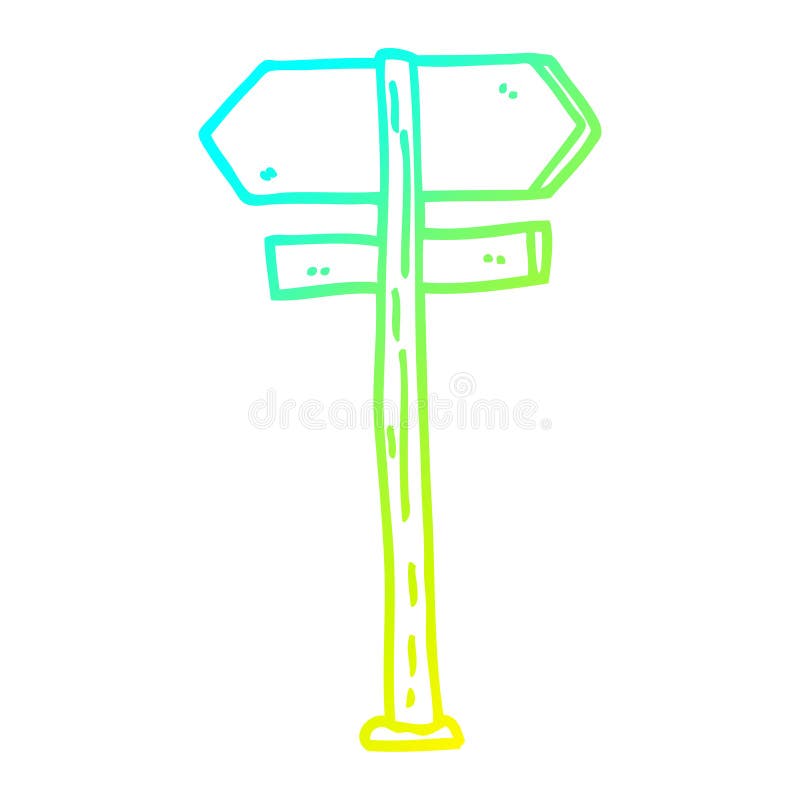 Cartoon direction arrows stock illustration. Illustration of artwork ...