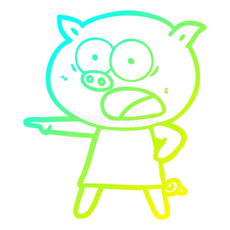 Pig Shouting Screaming Shocked Afraid Frightened Scared Stressed ...