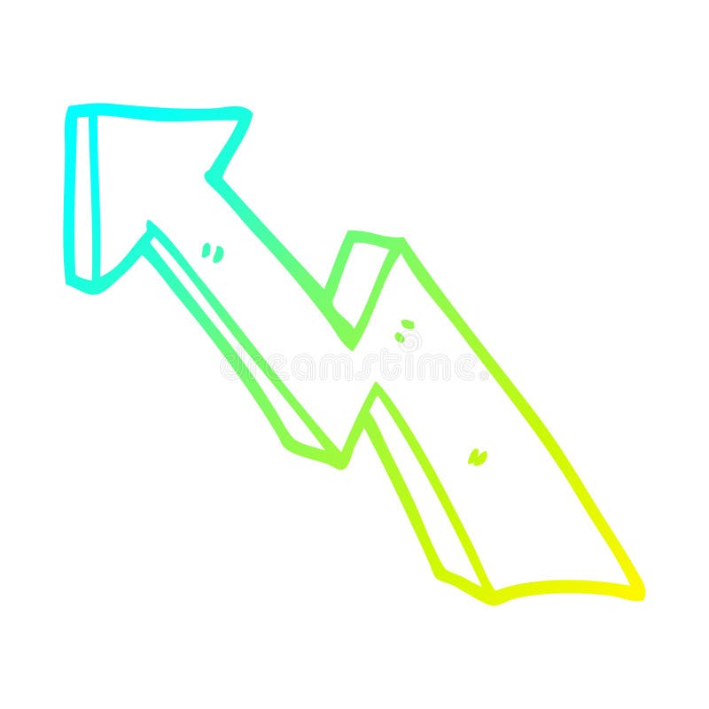 Cartoon Man on Rising Arrow with Dollar Symbols Stock Vector ...