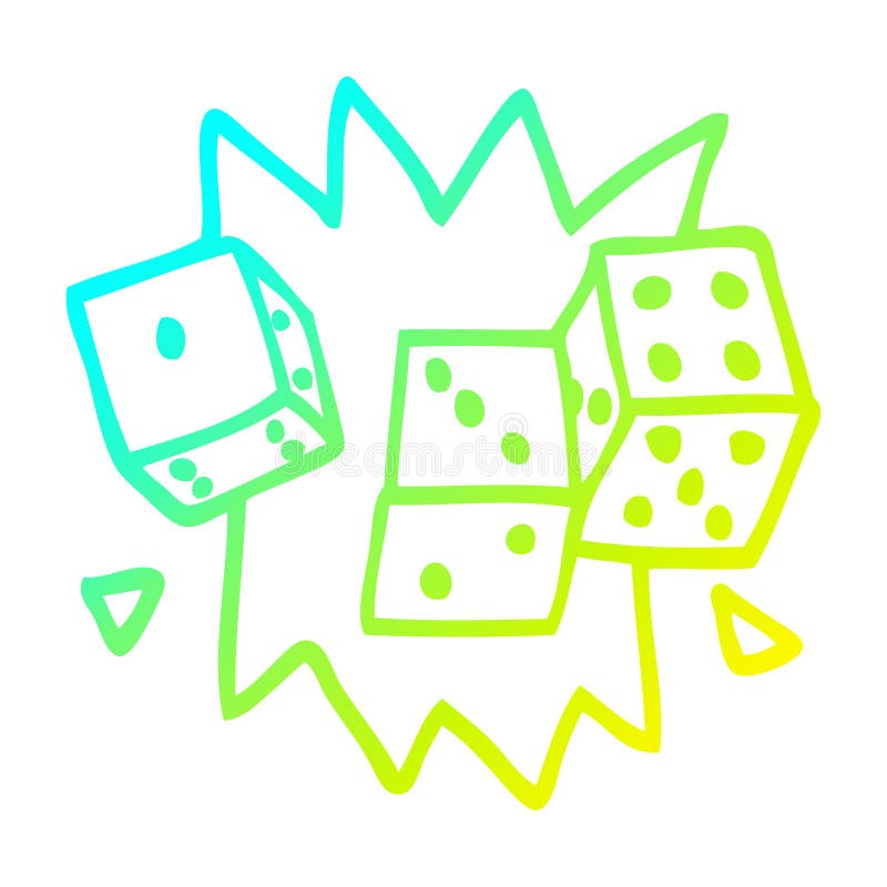 Dice Rolling Line Art Stock Illustrations – 74 Dice Rolling Line Art ...