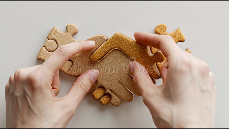 Creative Collaboration Concept with Puzzle Pieces Representing Teamwork ...