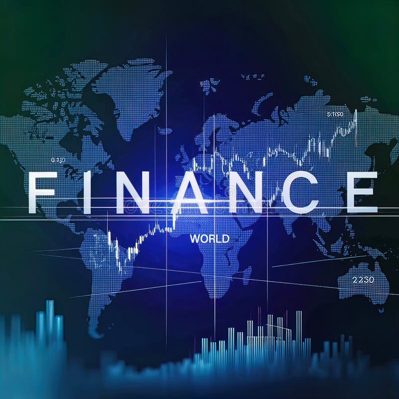 Creative Collage Depicting Finance and World with Currency Quotes on ...