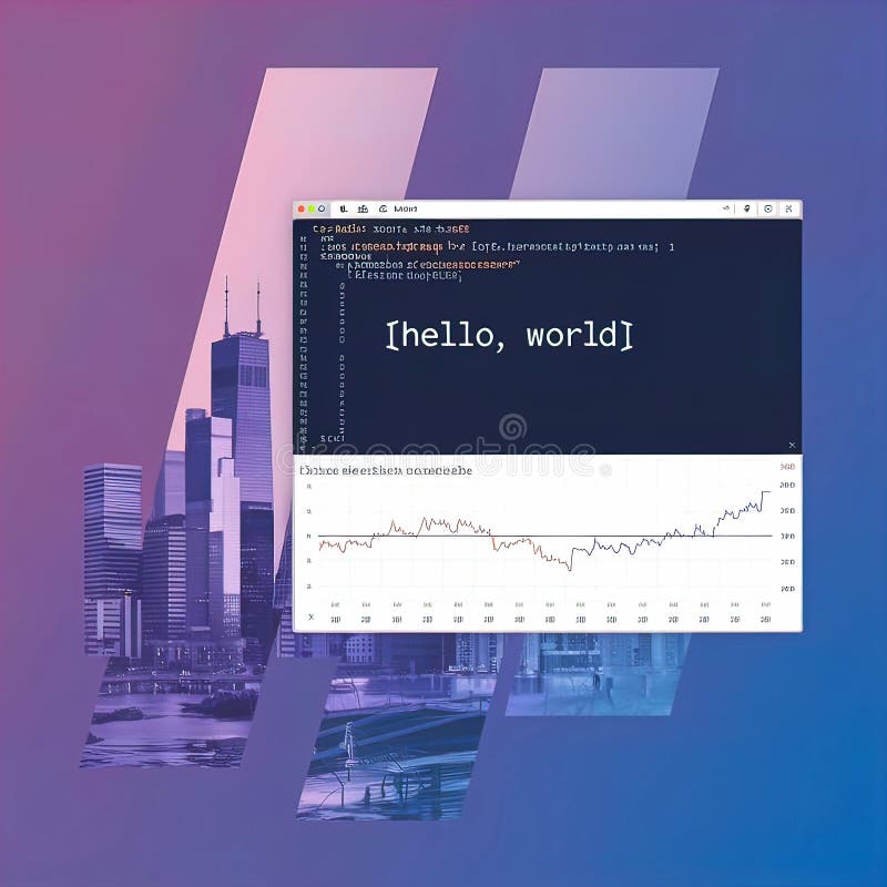 Creative Collage Depicting Finance and the World with Digital Software ...