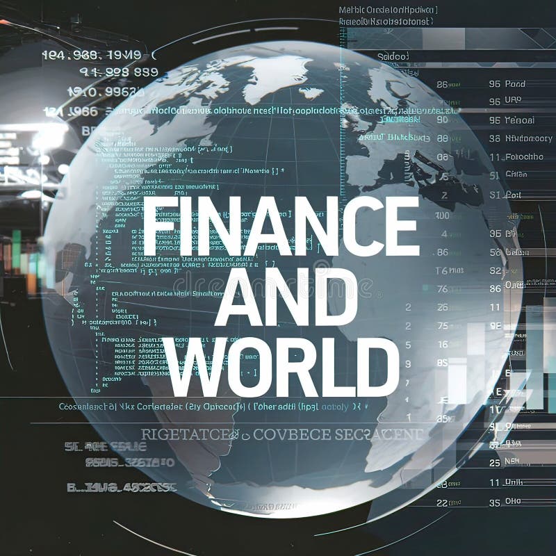 Creative Collage Depicting Finance and the World with Digital Software ...