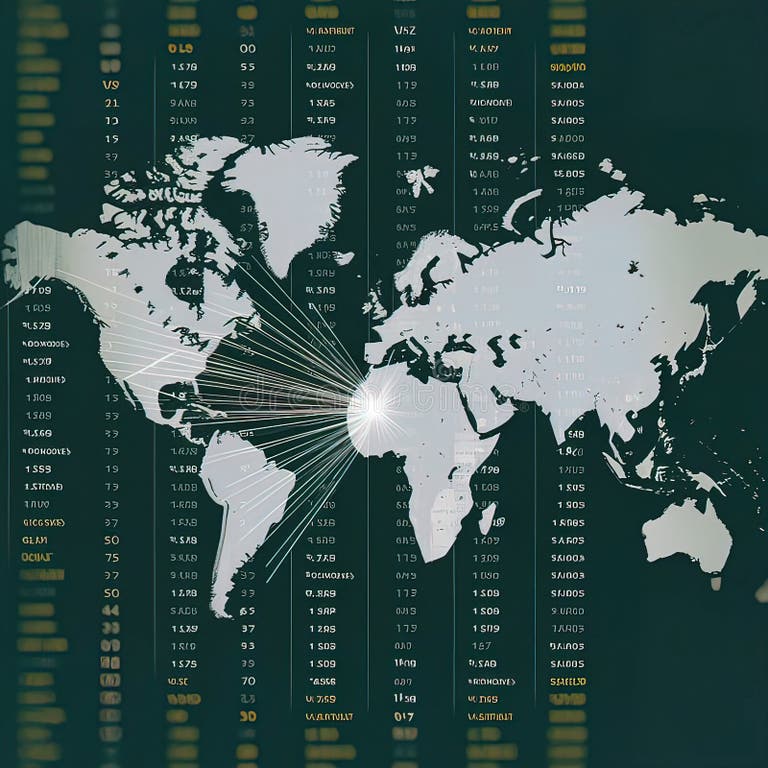 Creative Collage Depicting Finance and the World with Digital Software ...