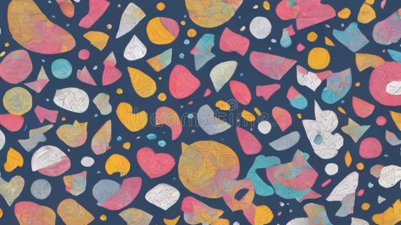 Creative Collage with Shapes, Motion Stock Footage - Video of moving ...