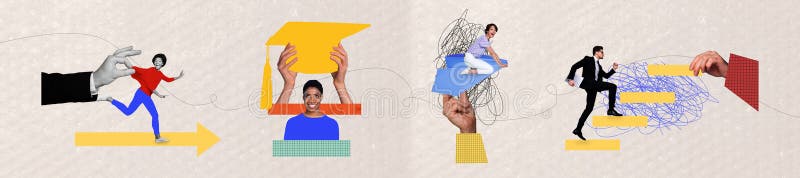 Creative Collage Showcasing Abstract Concepts with Dynamic Design and ...