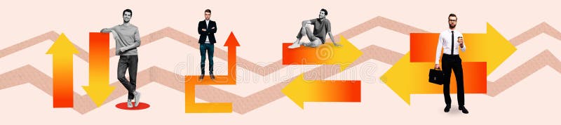 Creative Collage Showcasing Design Progression with Vibrant Arrows and ...