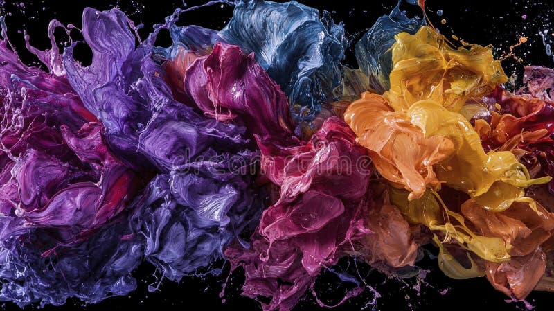 Creative Color Explosion Art Studio Digital Artwork Vibrant Environment ...