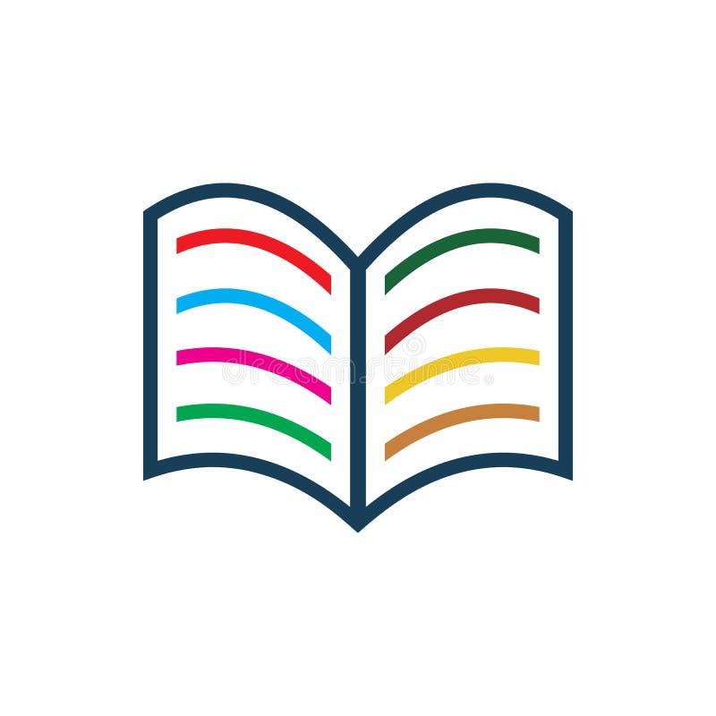 Creative Ful Color Book Logo Design Stock Illustration - Illustration ...